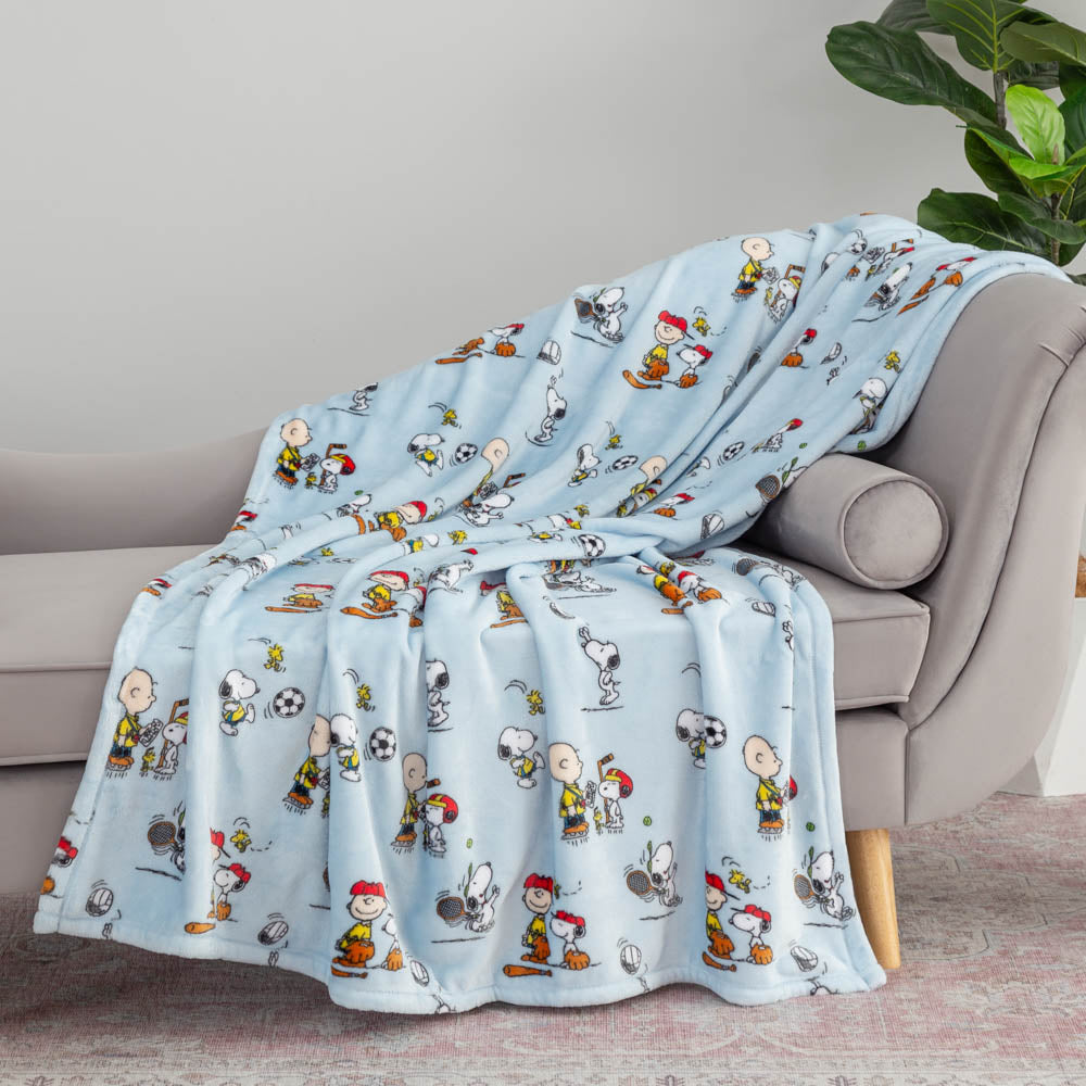 Peanuts VelvetLoft Throw | Throws | Berkshire Blanket and Home Co ...